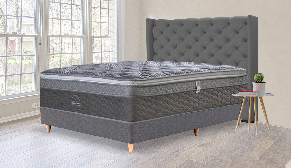 Combo base cama y colchon - Colchones Happy Sleep