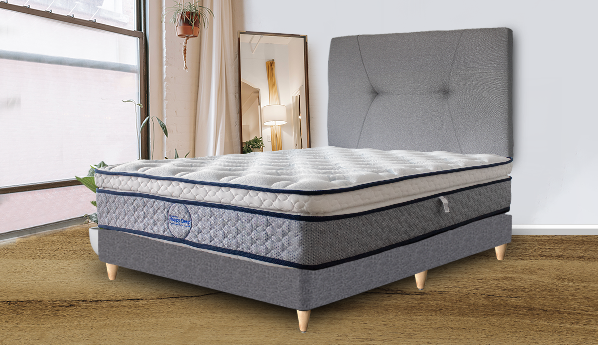 Combo base cama y colchon - Colchones Happy Sleep
